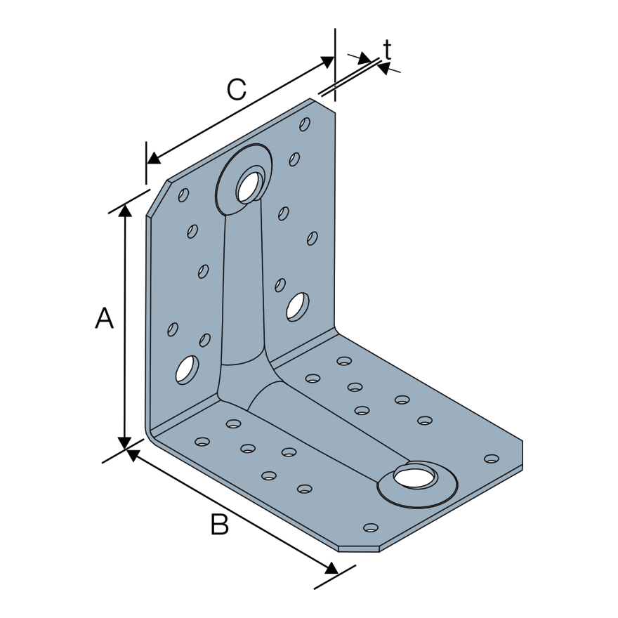Équerres renforcées SPÉCIALES symétriques pour le BOIS - (…)